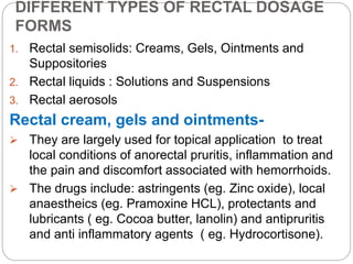 Rectal drug delivery systems | PPTX