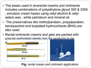 Rectal drug delivery systems | PPTX