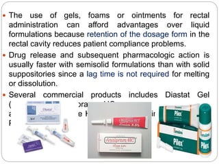 Rectal drug delivery systems | PPTX