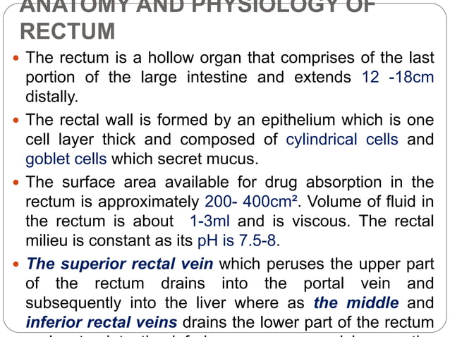 Rectal drug delivery systems | PPTX