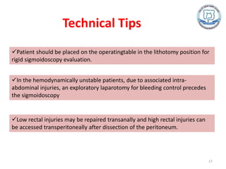 Rectal injury | PPTX
