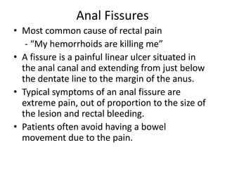 Rectal Pain Diagnosis and Treatment | PPT