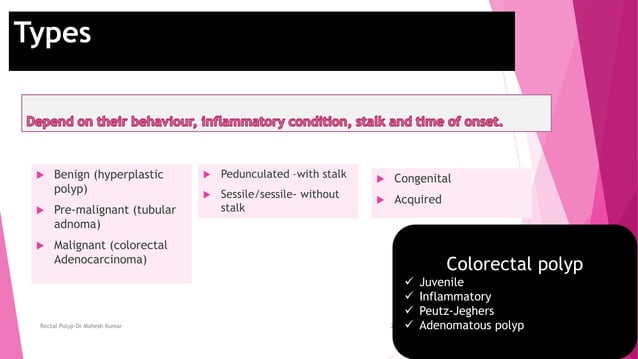 Rectal polyp ppt 25-08-2020 dr mahesh | PDF | Digestive Disorders ...