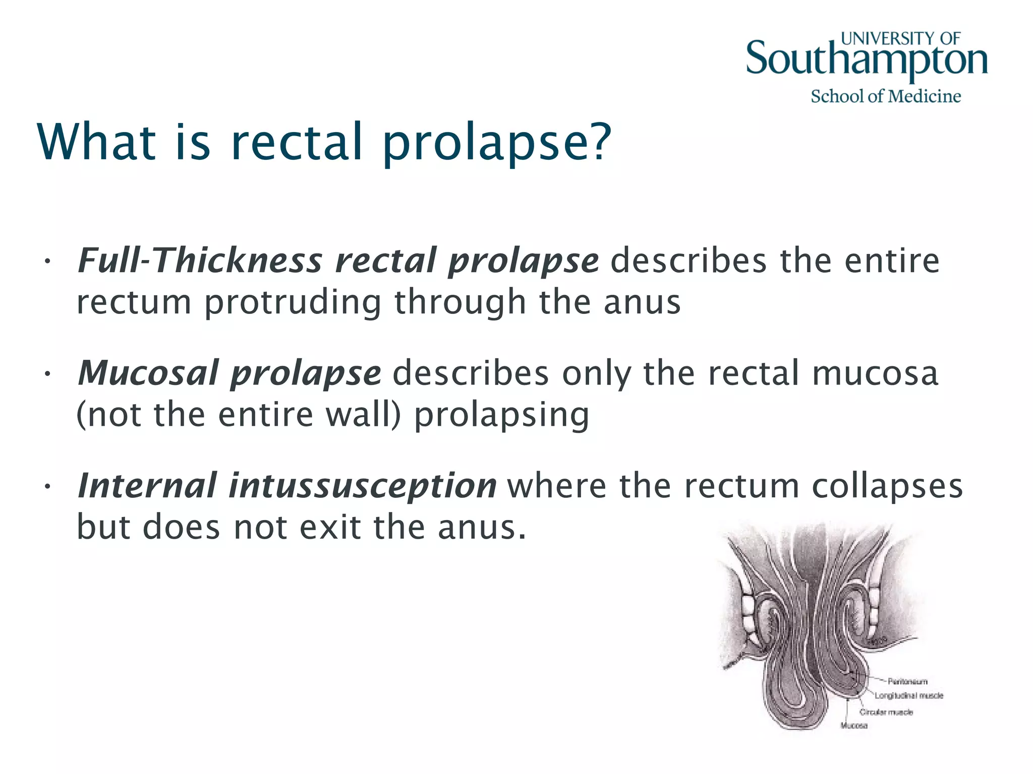 Rectal prolapse | PPT