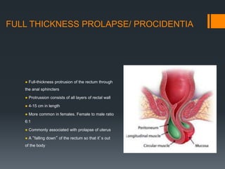 Rectal prolapse | PPTX
