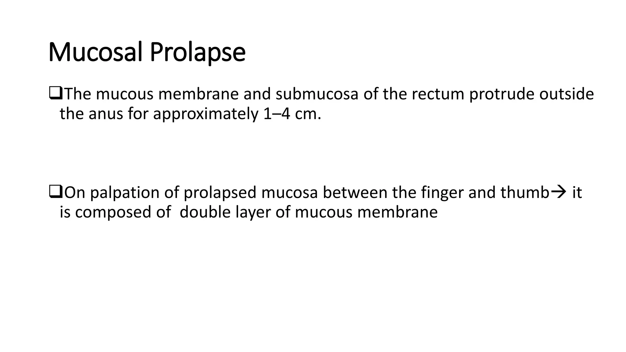 Rectal prolapse (Surgical anatomy of rectum, pathology and management0 ...
