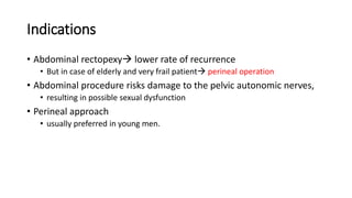 Rectal prolapse (Surgical anatomy of rectum, pathology and management0 ...
