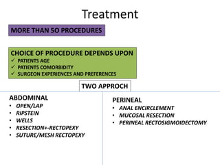 Rectal prolapse | PPTX