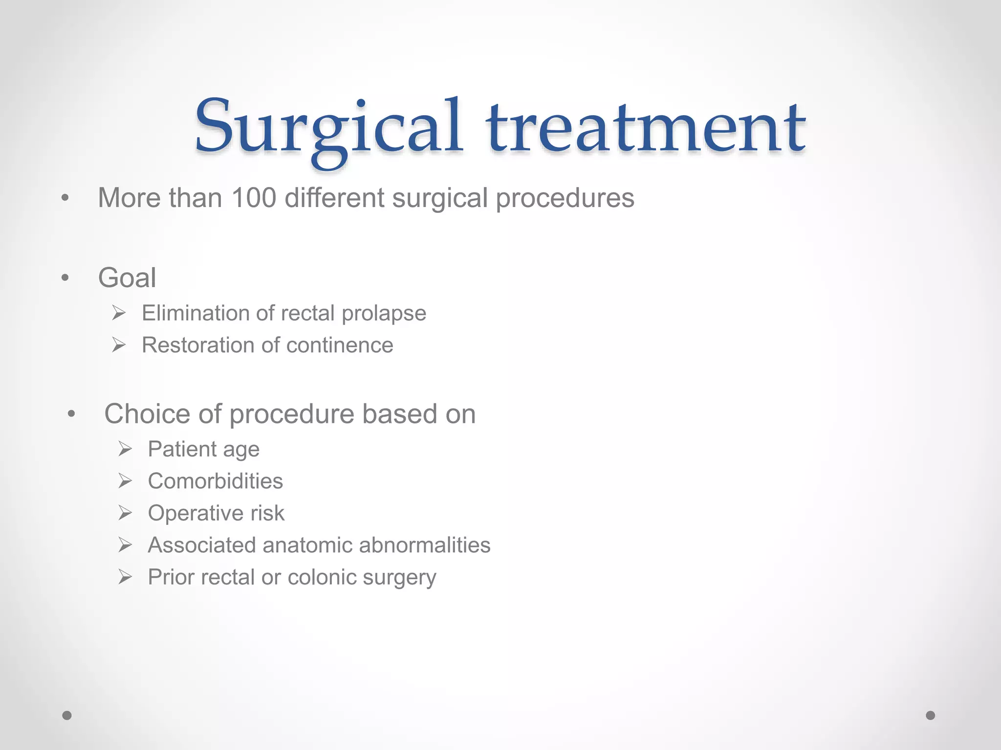 Rectal prolapse (D1) | PPTX
