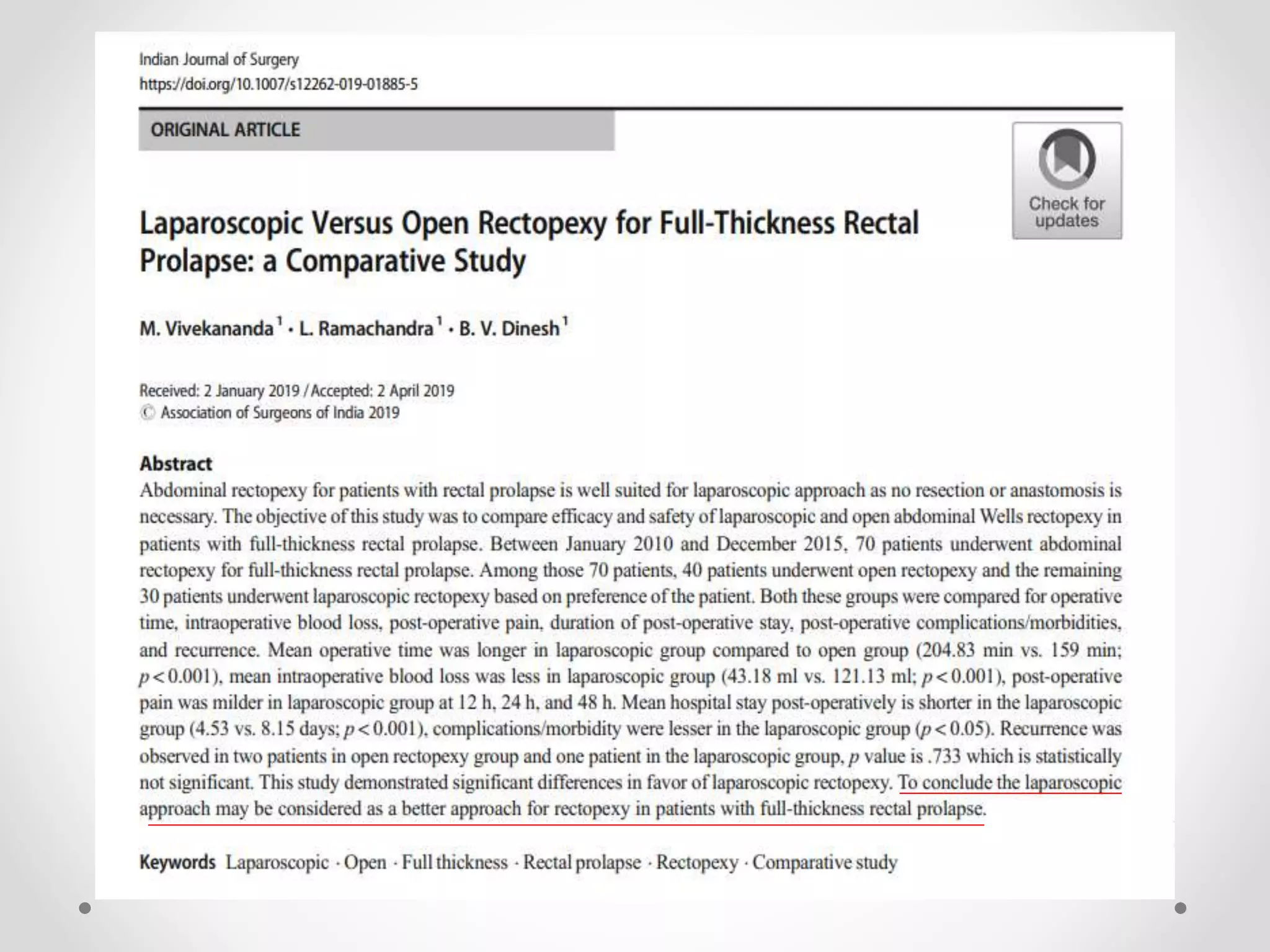 Rectal prolapse (D1) | PPTX