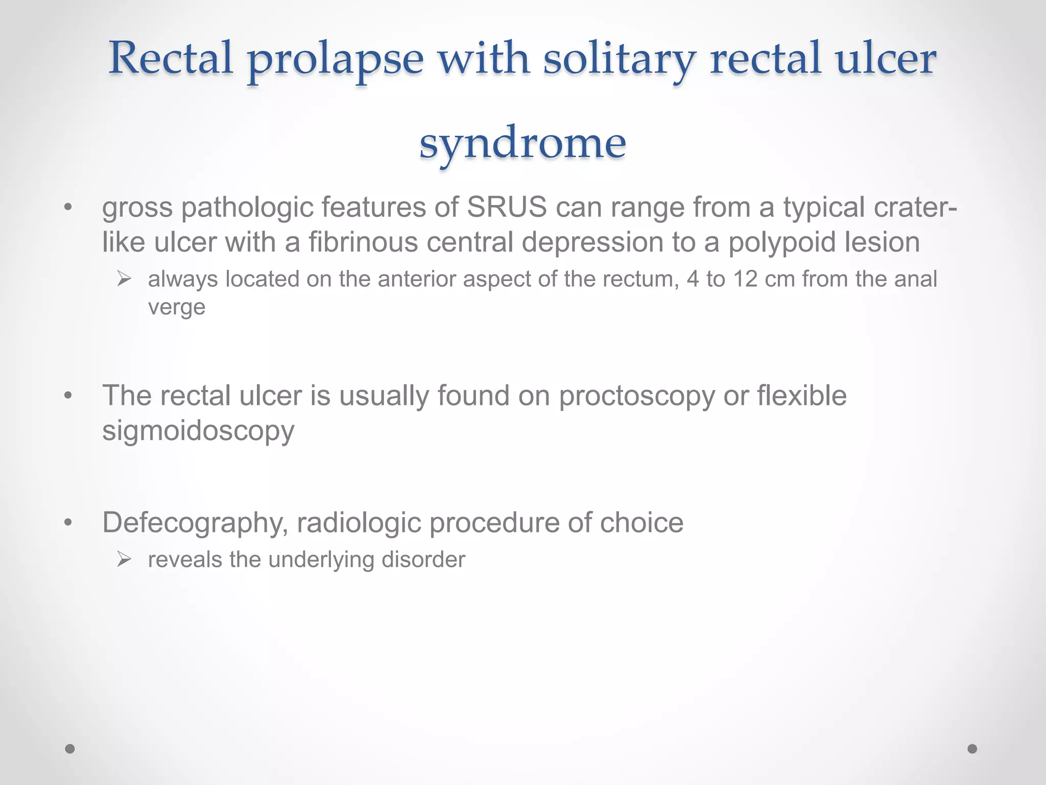 Rectal prolapse (D1) | PPTX