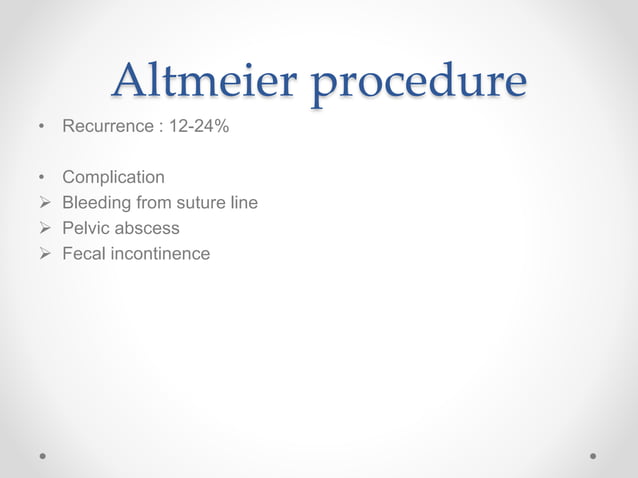 Rectal prolapse (D1) | PPTX | Digestive Disorders | Diseases and Conditions