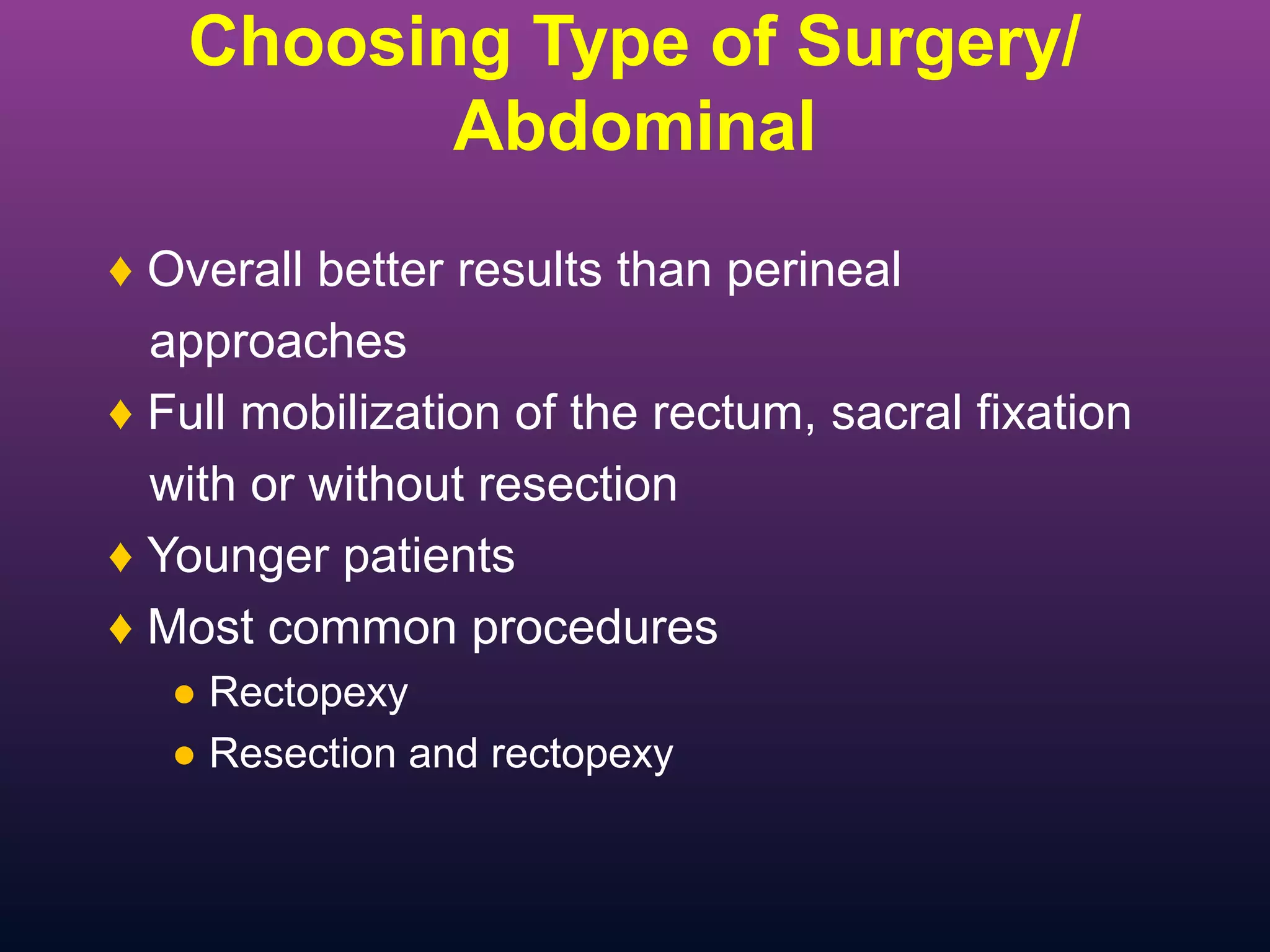 Rectal Prolapse - Cedars Sinai Medical Center - Medicine Resident Talk ...