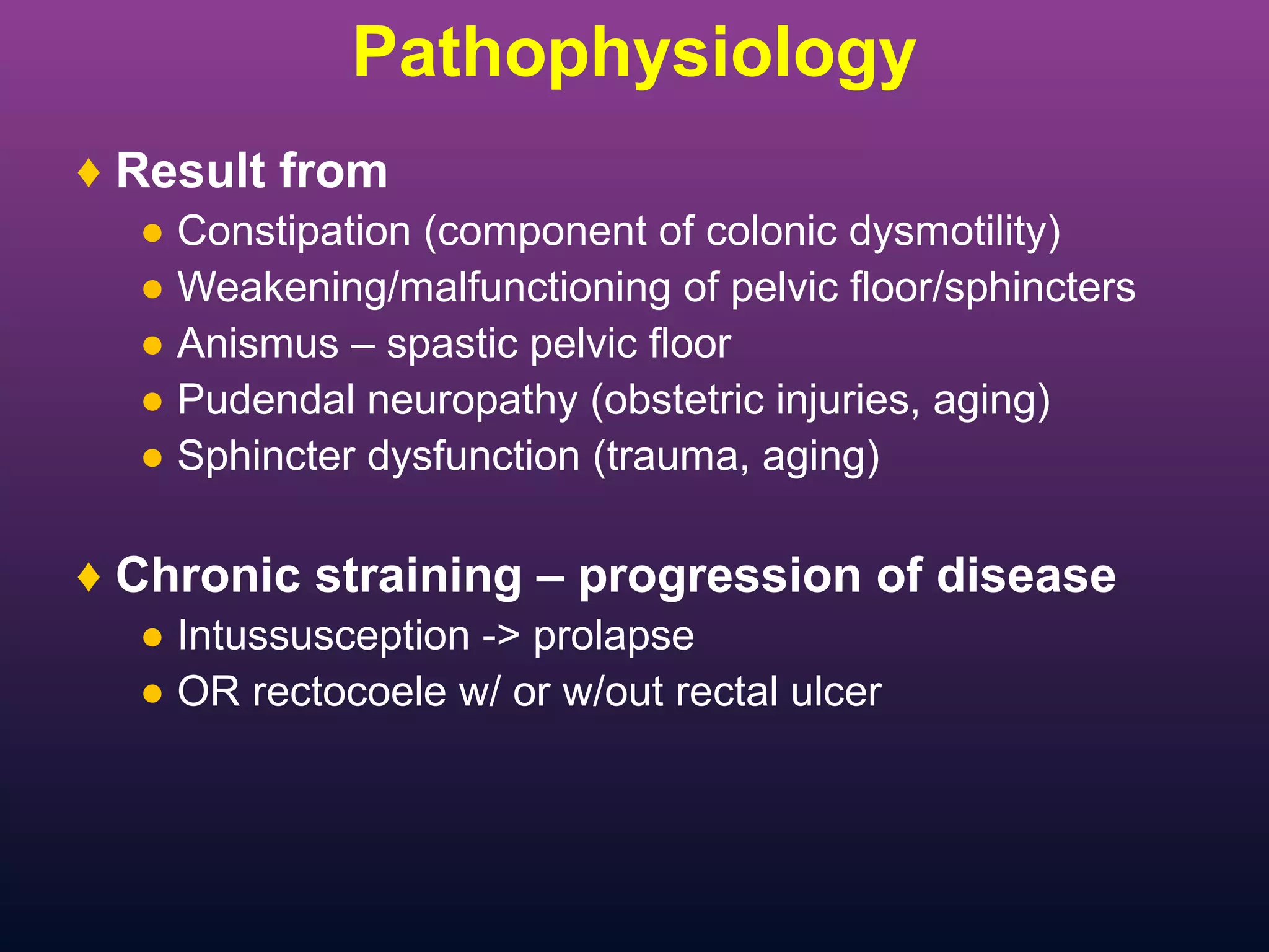Rectal Prolapse - Cedars Sinai Medical Center - Medicine Resident Talk ...