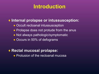 Rectal Prolapse - Cedars Sinai Medical Center - Medicine Resident Talk ...