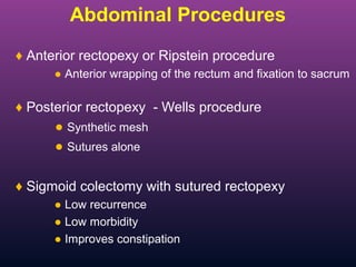 Rectal Prolapse - Cedars Sinai Medical Center - Medicine Resident Talk ...