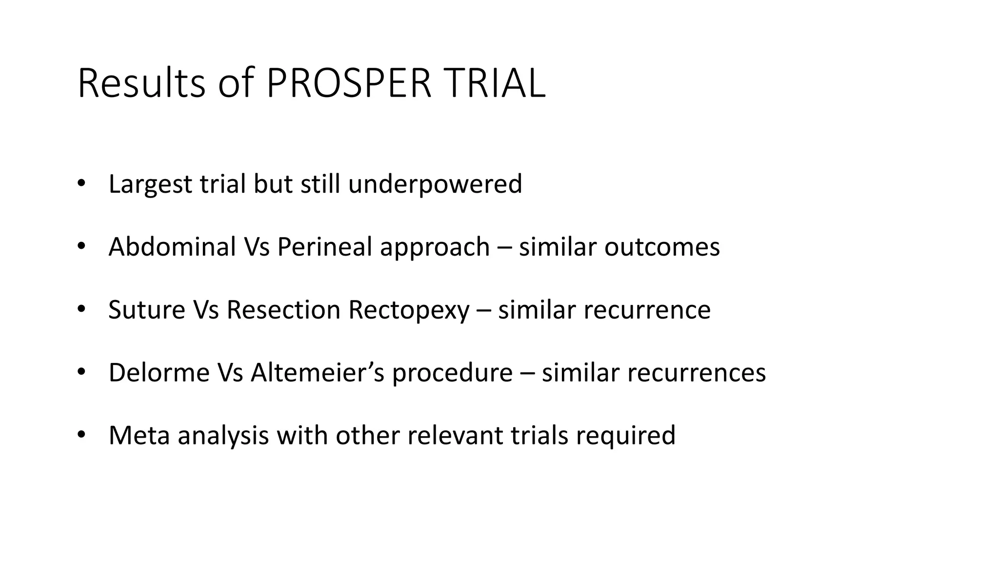 Rectal prolapse: Do we really have a perfect surgical solution? pptx ...