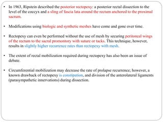 Rectal Prolapse | PPTX