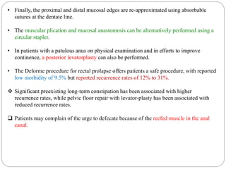 Rectal Prolapse | PPTX