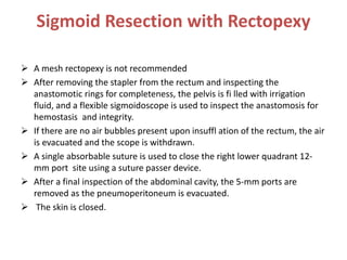 Rectal prolapse surgical approaches | PPTX
