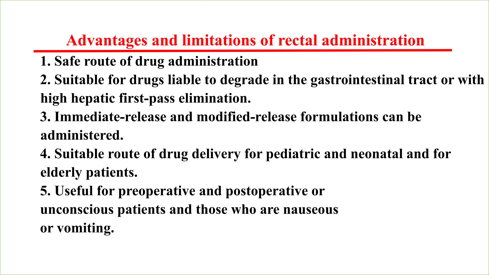 Rectal and vaginal drug deliver system pptx | PPTX