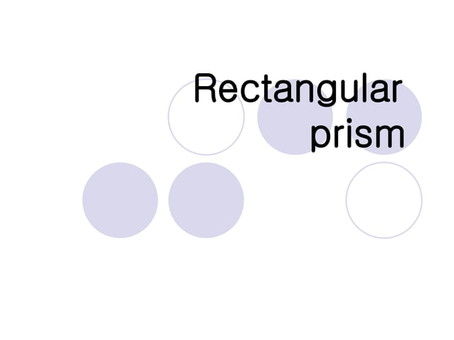Rectangular prism | PPT