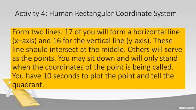 Rectangular Coordinates Systempptx 1949