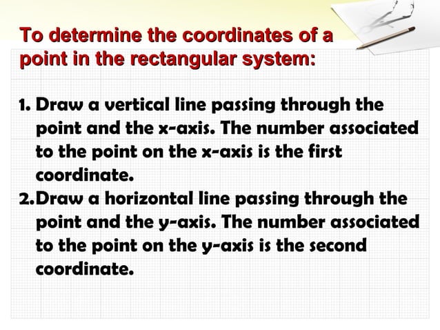 Rectangular coordinate system | PPT