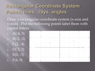 Rectangular coordinate system | PPTX