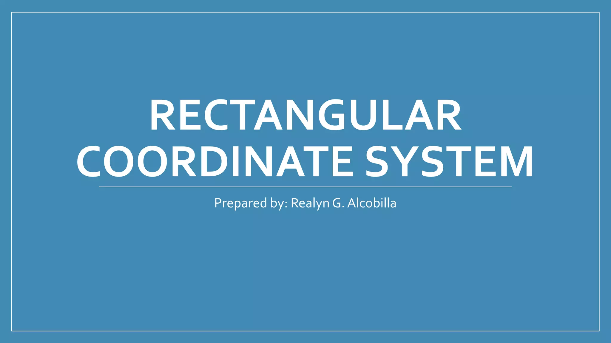 Rectangular coordinate system | PDF