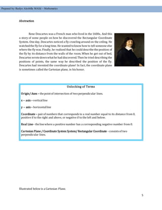 Rectangular Coordinate System Lesson Plan | DOCX