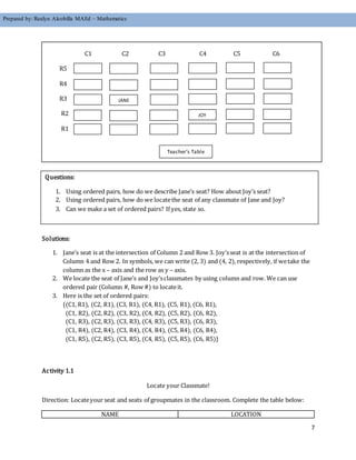 Rectangular Coordinate System Lesson Plan | DOCX