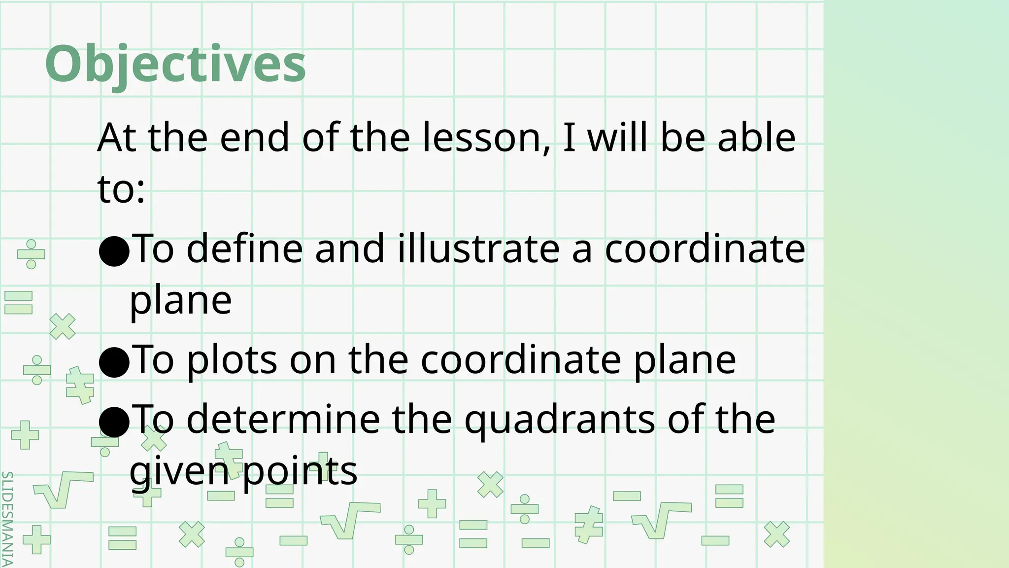 Math 8rectangular Coordinate System Pptx Geography Science