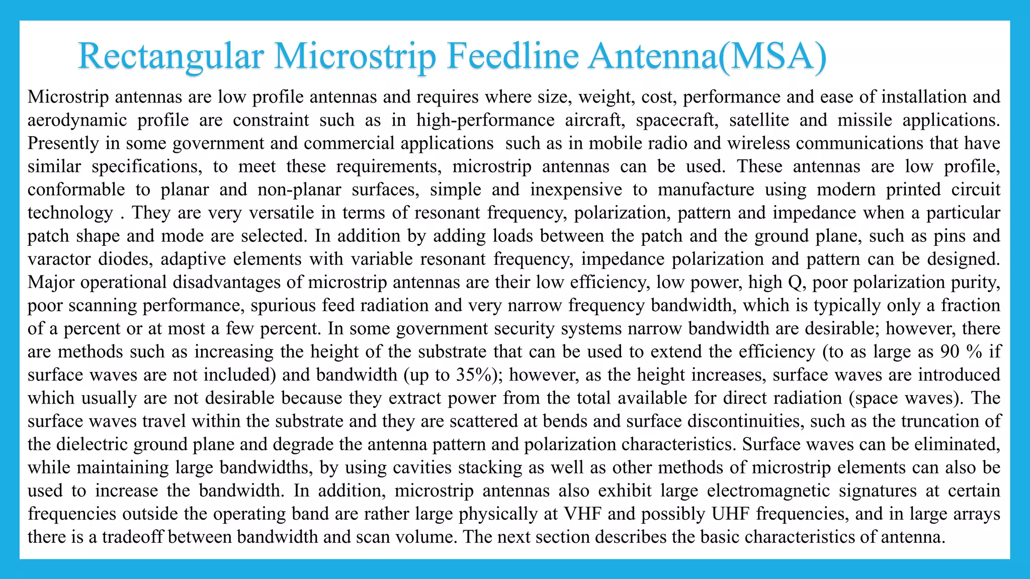 Rectangular Microstrip Antenna Parameter Study with HFSS | PDF