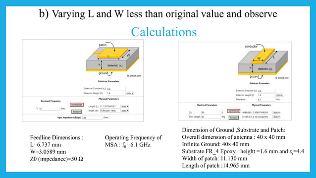 Rectangular Microstrip Antenna Parameter Study with HFSS | PDF | Physics | Science