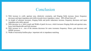 Rectangular Microstrip Antenna Parameter Study with HFSS | PDF