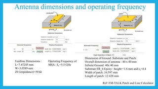 Rectangular Microstrip Antenna Parameter Study with HFSS | PDF