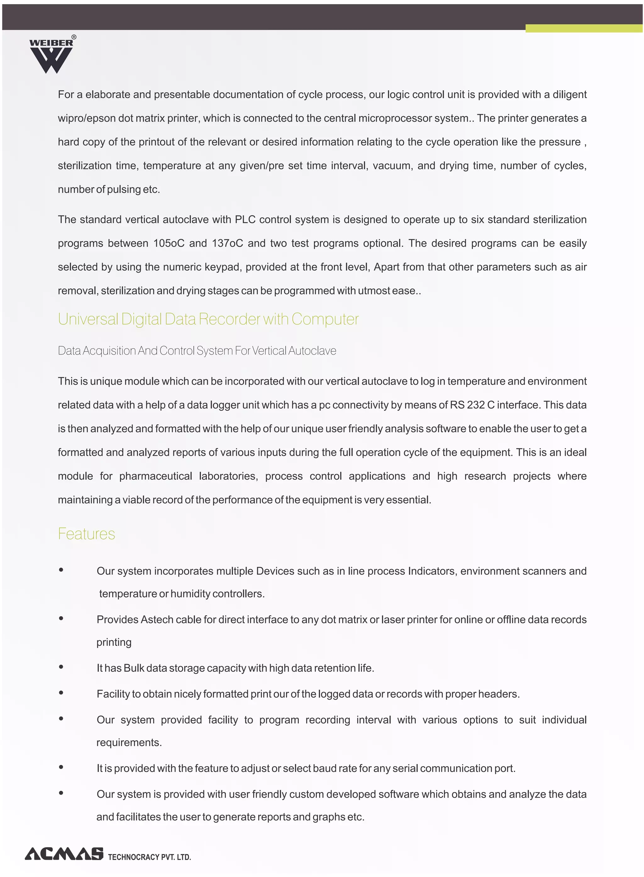 Rectangular horizontal autoclave | PDF