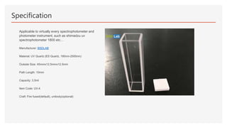Rectangular spectrophotometer cuvettes | PPT