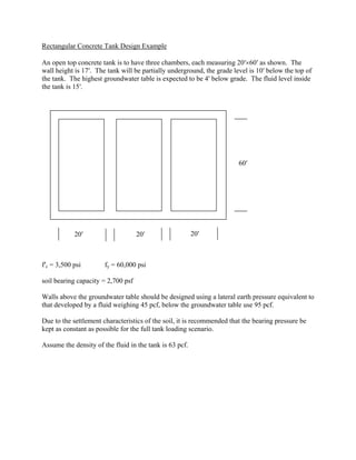 Rectangular tank example_latest | PDF