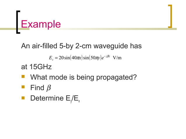 Rectangular waveguides | PPT