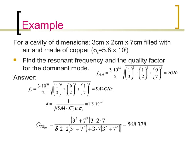 Rectangular waveguides | PPT