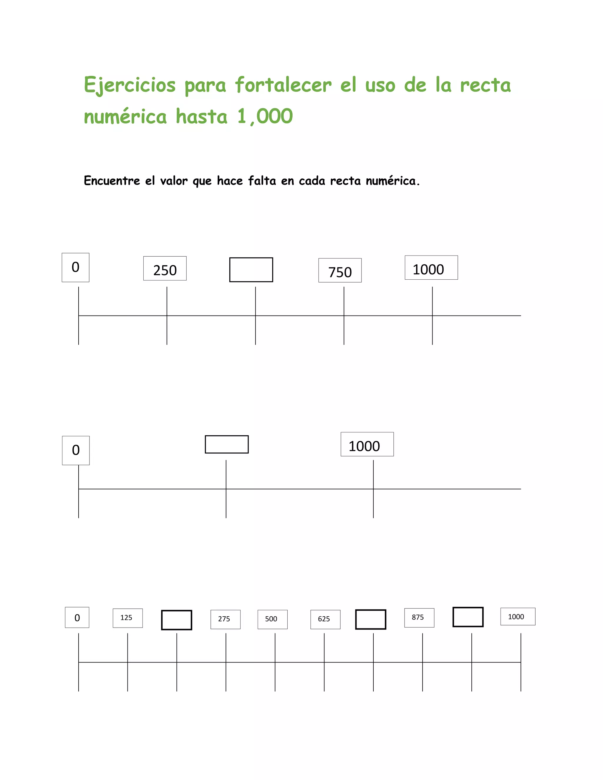 Recta numerica | DOCX