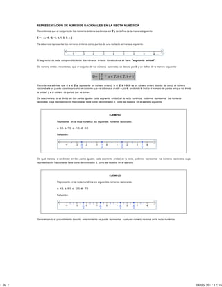 Recta numérica | PDF