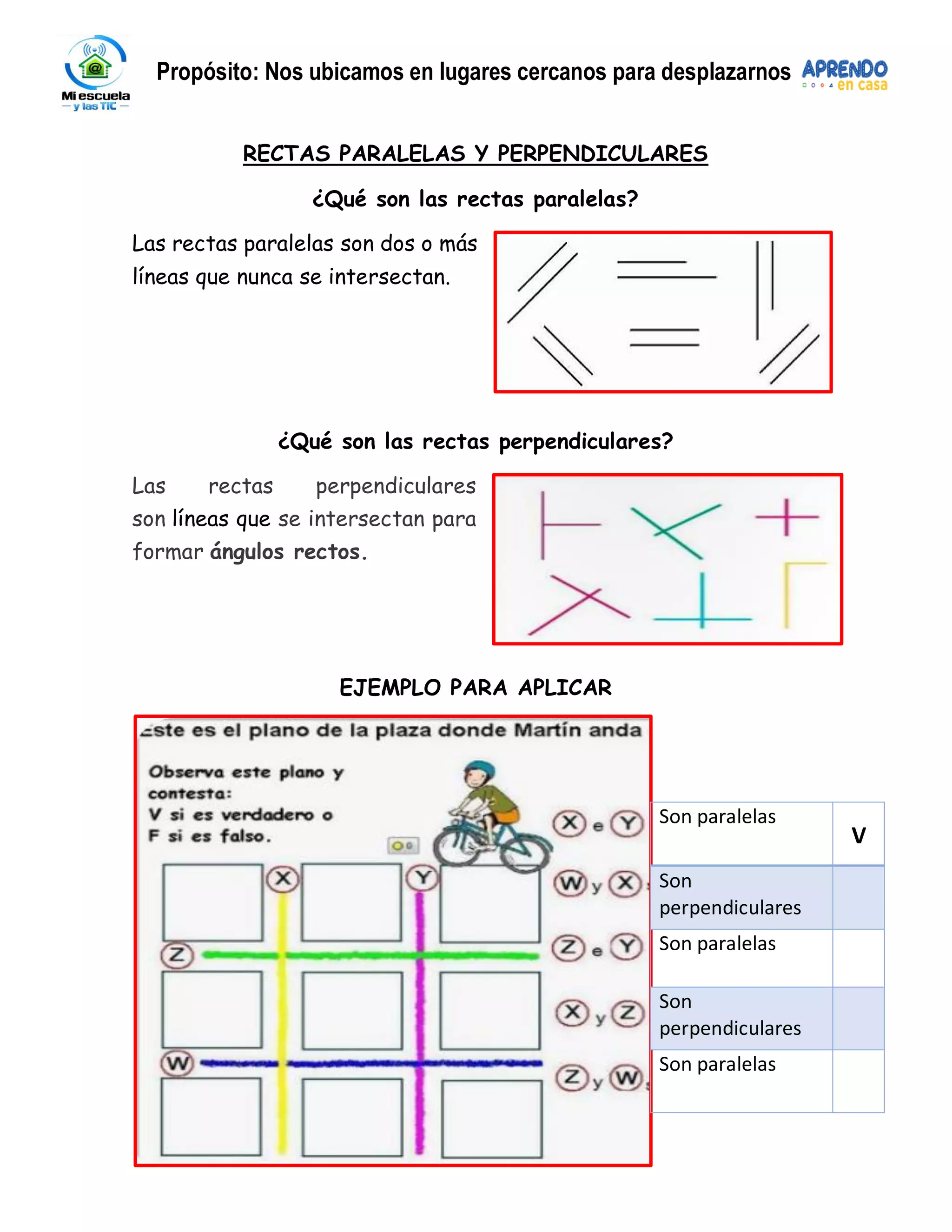 Rectas paralelas y perpendiculares | PDF