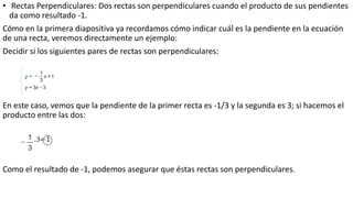 Rectas paralelas y perpendiculares | PPTX