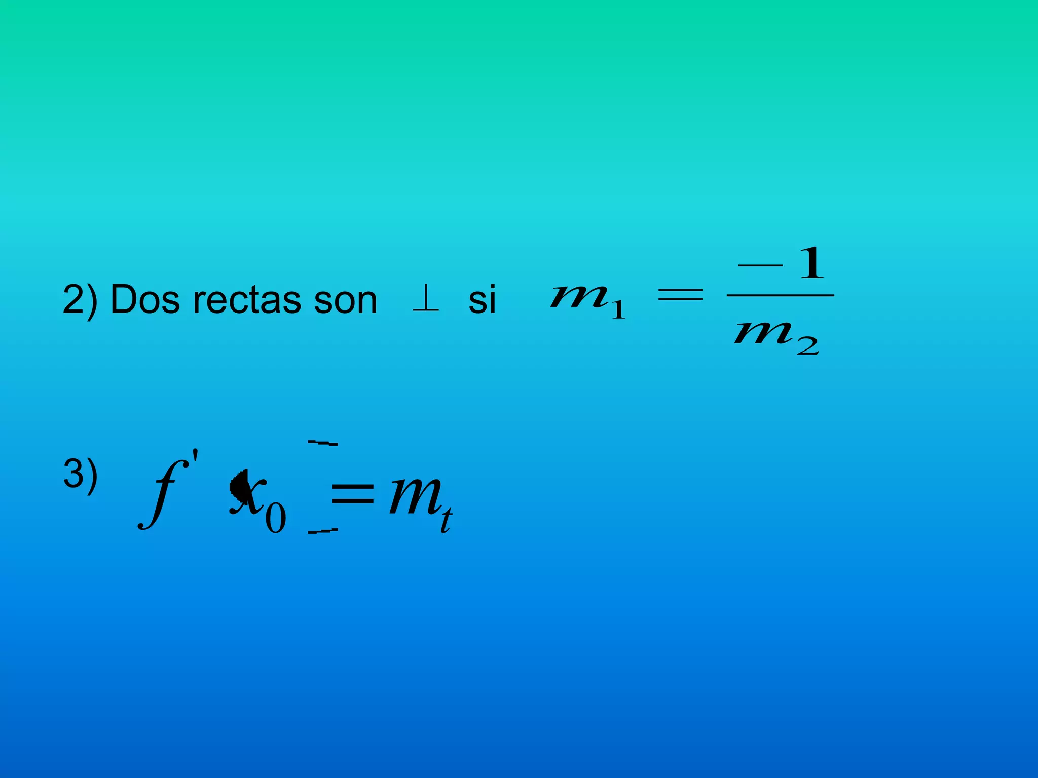 Recta tangente y normal | PPSX