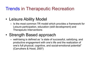 Evidence-Informed Guidelines for Recreation Therapy programs to Enhance ...