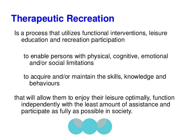 Evidence-Informed Guidelines for Recreation Therapy programs to Enhan…