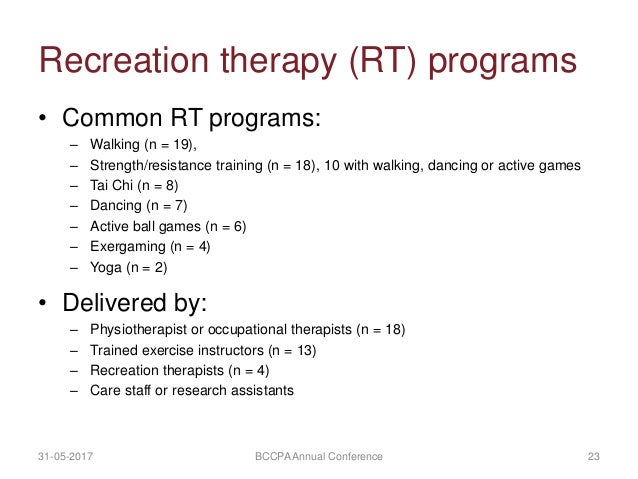 Evidence-Informed Guidelines for Recreation Therapy programs to Enhan…